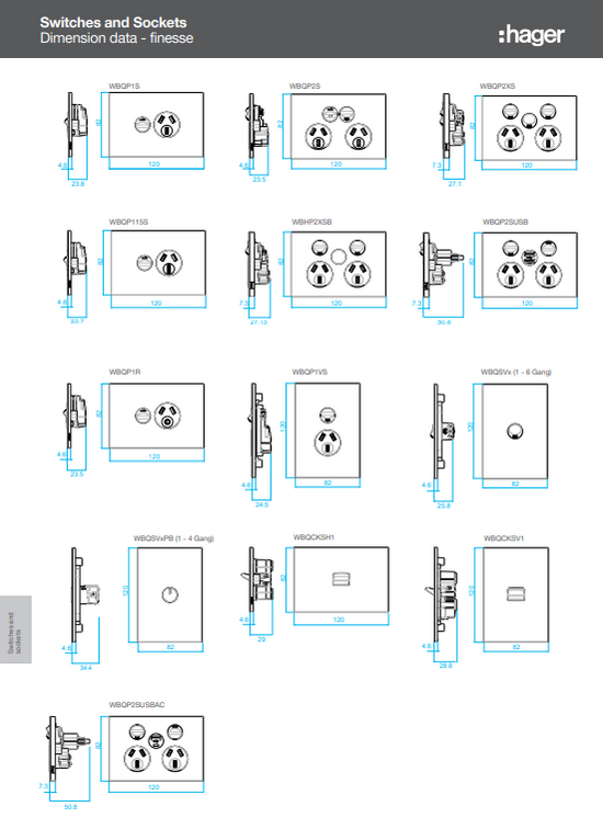 Hager Finesse Light Switches | Hager Finesse Dimmers — Powerpoints and ...