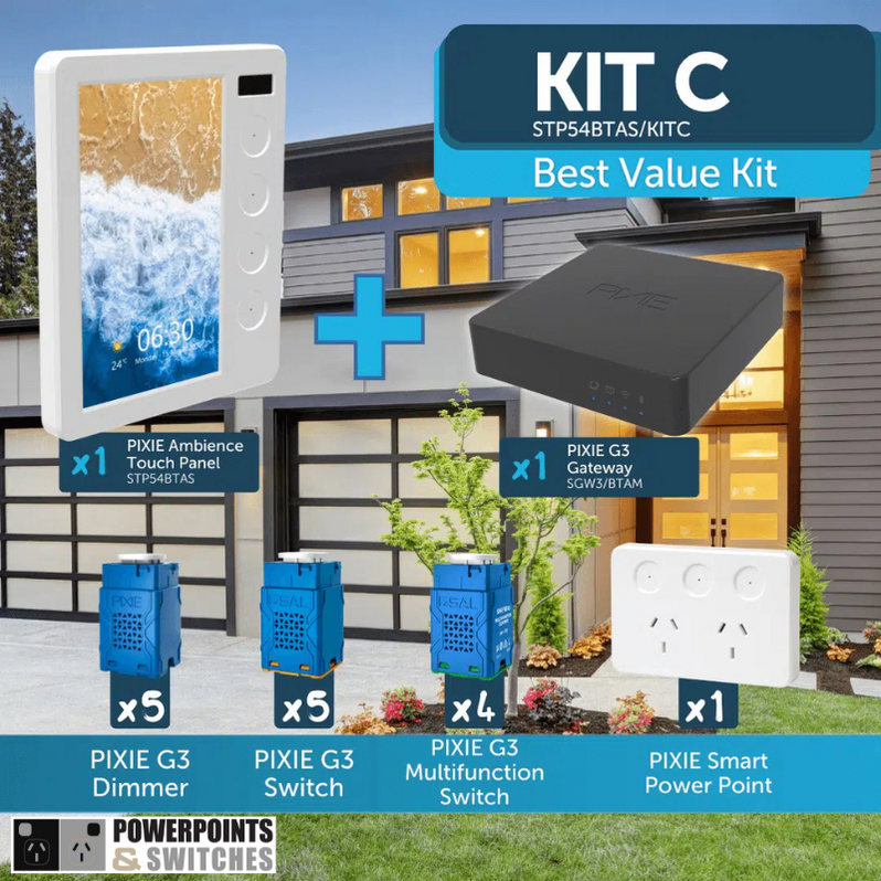 SAL PIXIE | PIXIE Value Kits | PIXIE Starter Kits | STP54BTAS/KITC — Powerpoints and Switches