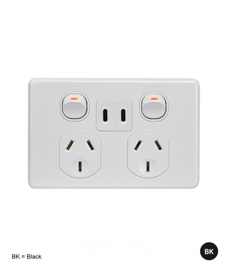 USB Powerpoints | USB Outlets | Type A & C Powerpoint | USB GPO ...