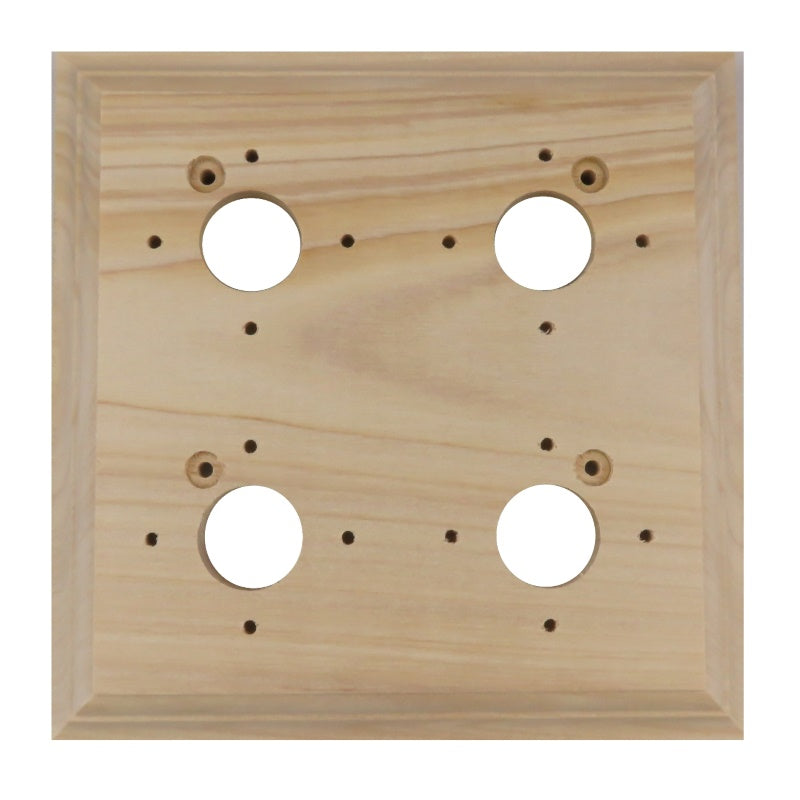 Classic Series Square Mounting Block For 4 Switches — Powerpoints and ...