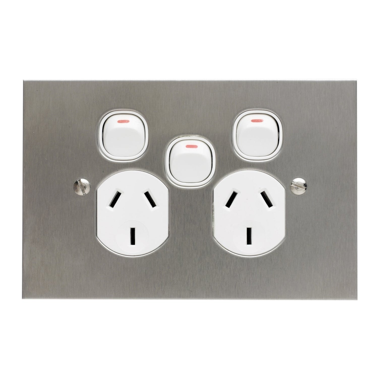 Clipsal BSL Flat Stainless Steel Range | Clipsal Flat Metal Switches ...