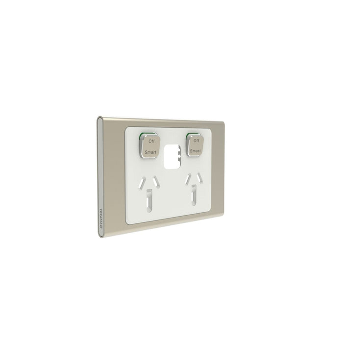 Clipsal Iconic Styl Double Powerpoint Outlet - Styl Skin Only ...