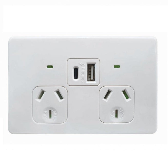 USB Powerpoints | USB Outlets | Type A & C Powerpoint | USB GPO ...